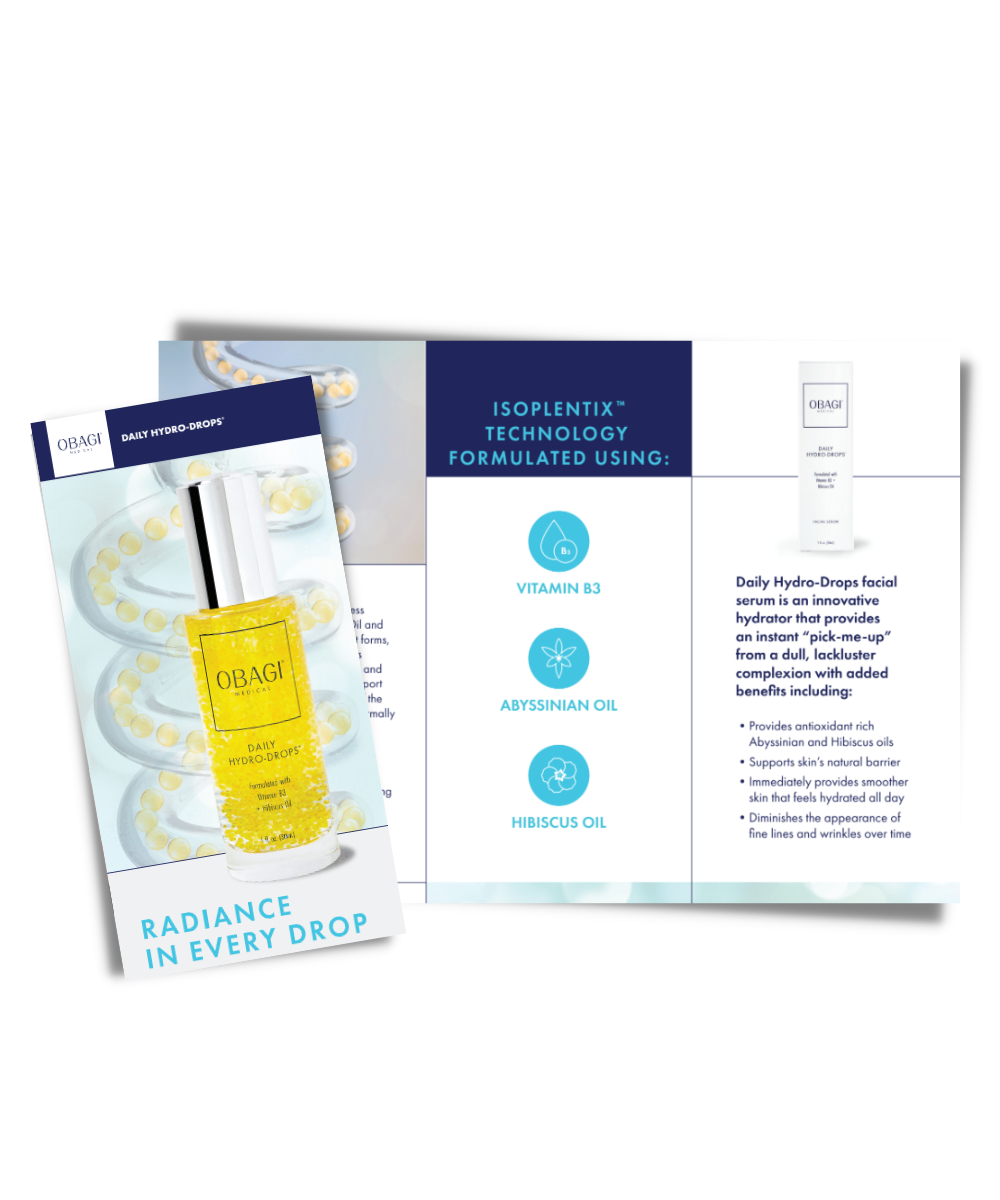 OBAGI Hydro-Drops Brochure – The Global Beauty Group Wholesale